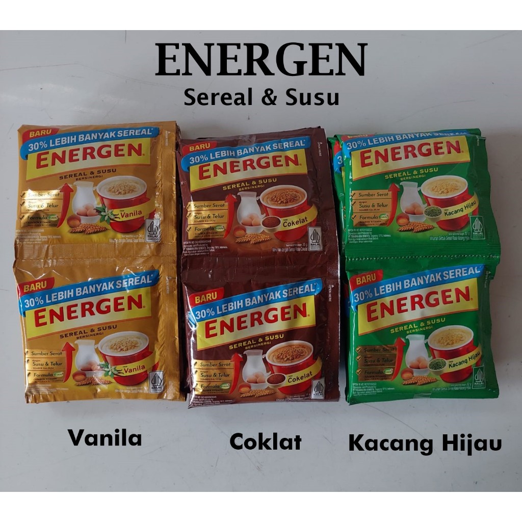 Jual Energen Sereal & Susu (1 Renteng isi 10 Pcs) | Shopee Indonesia