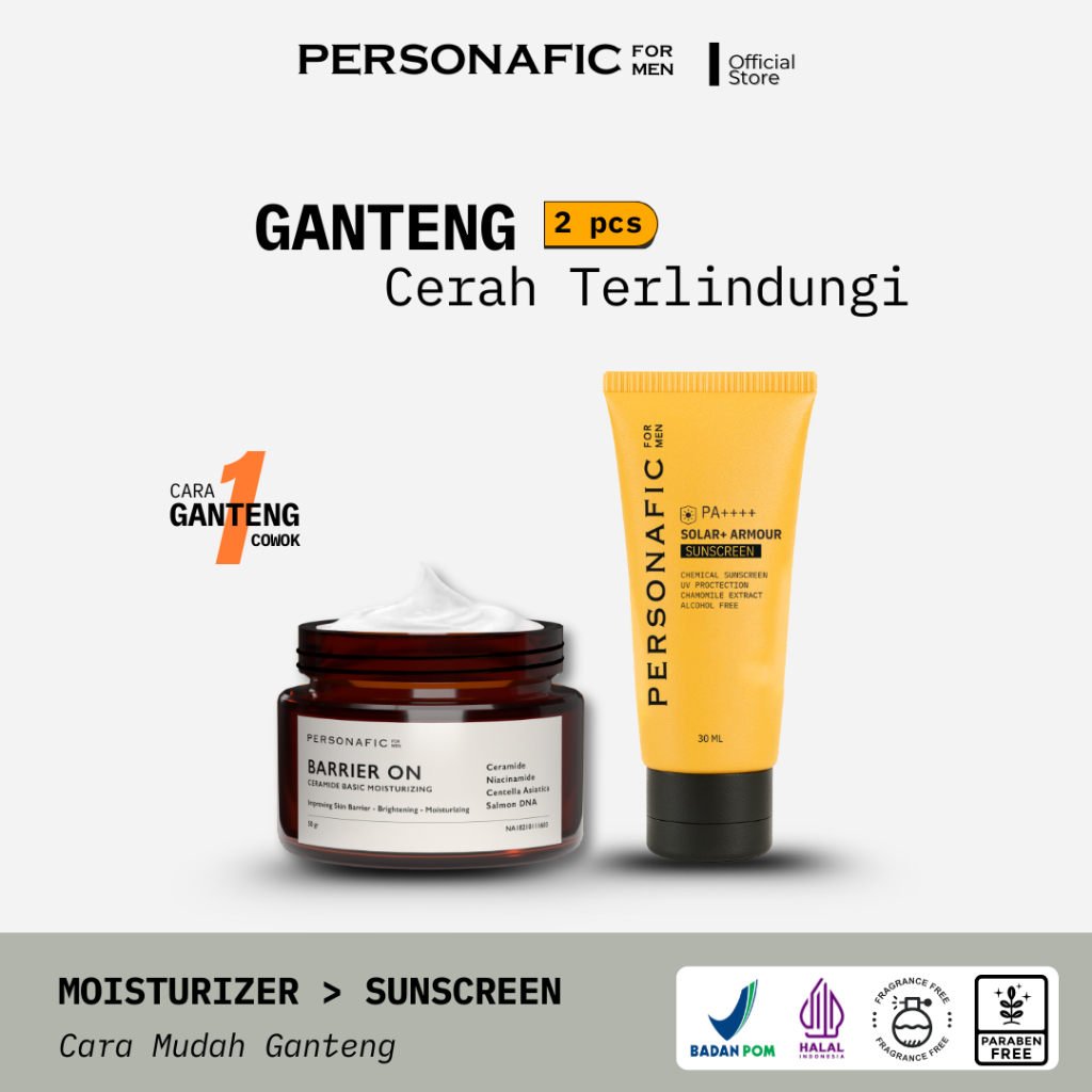 Jual PERSONAFIC Ganteng Starter Pack - Paket Skincare Pria ...