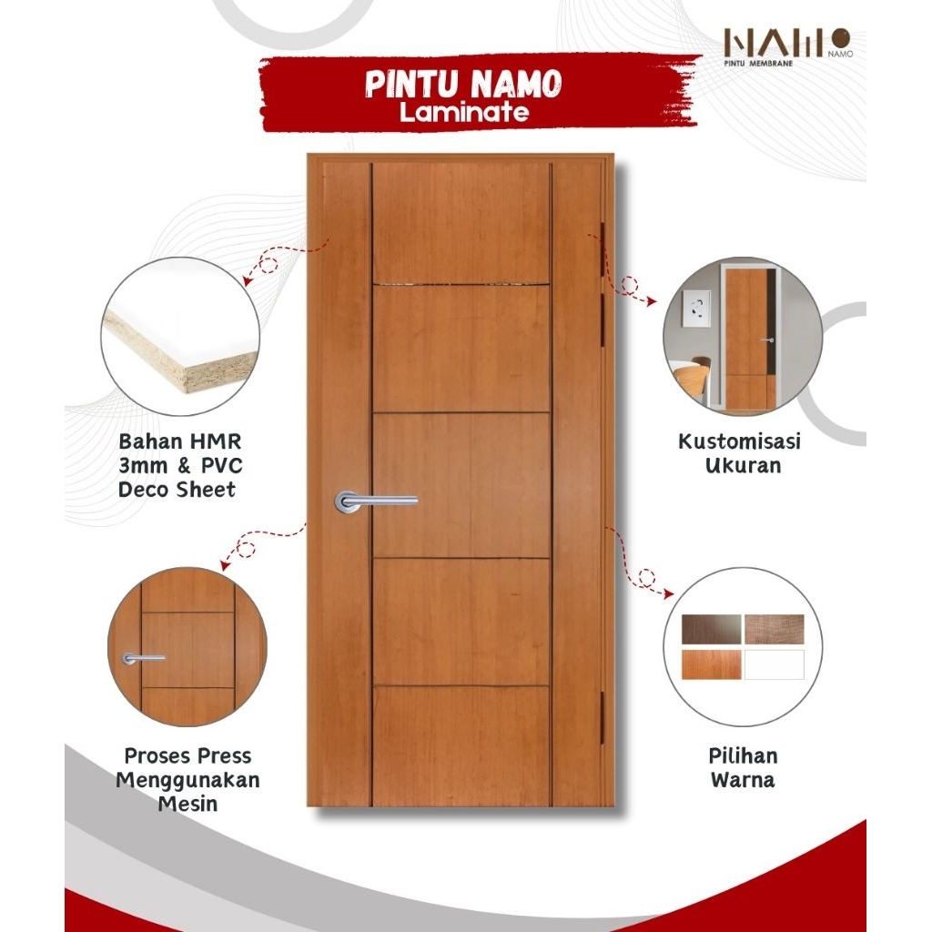Jual Engineering Door S-plus / Pintu Namo Laminate Splus | Shopee Indonesia
