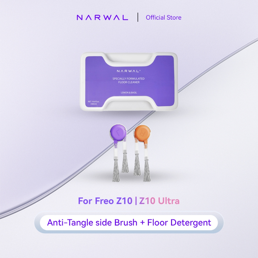 Jual Narwal Anti-Tangle side Brush + Floor Detergent for Freo Z10/Z10 ...