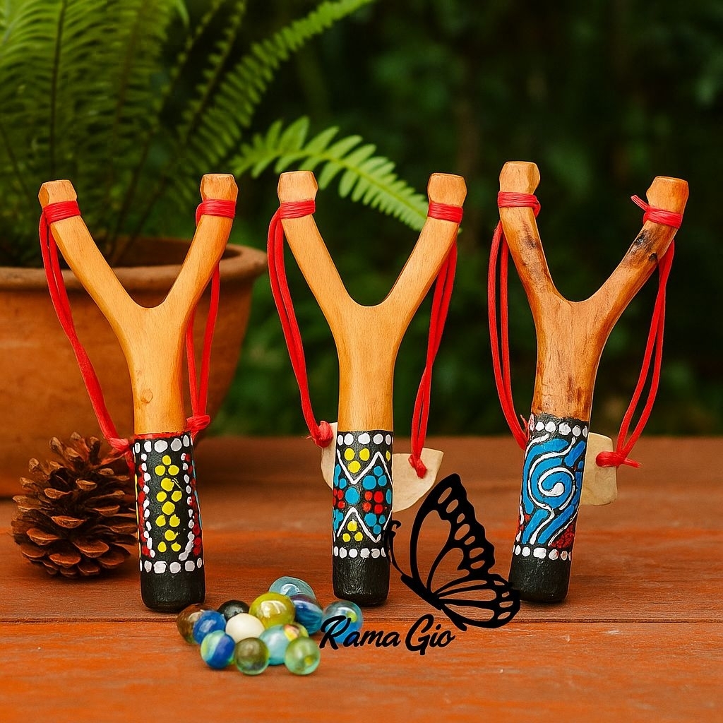 Jual KATAPEL KAYU MOTIF LUKIS KUAT KETAPEL ALAT PEMBURU HAMA TIKUS ATAU ...