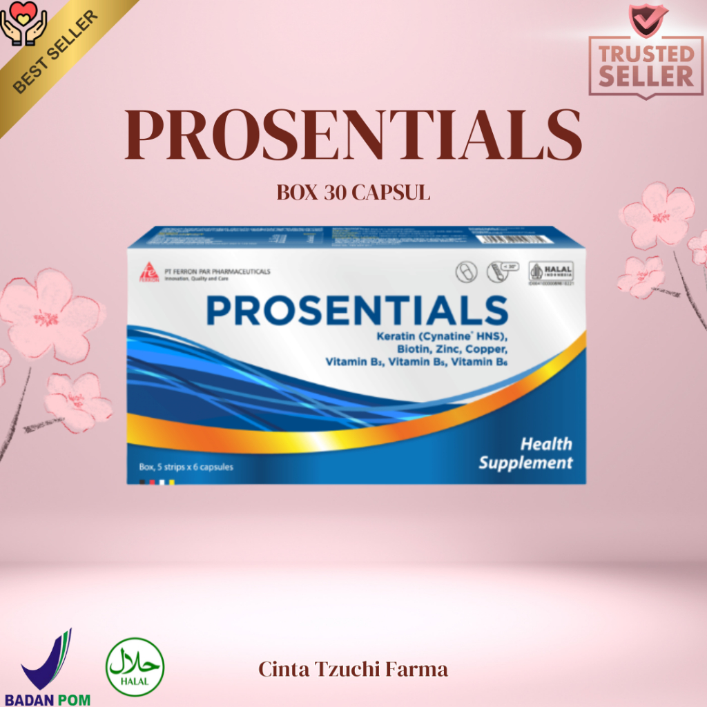 Jual Prosentials 1 Box isi @30 - Untuk Kesehatan Rambut Kulit dan Kuku ...