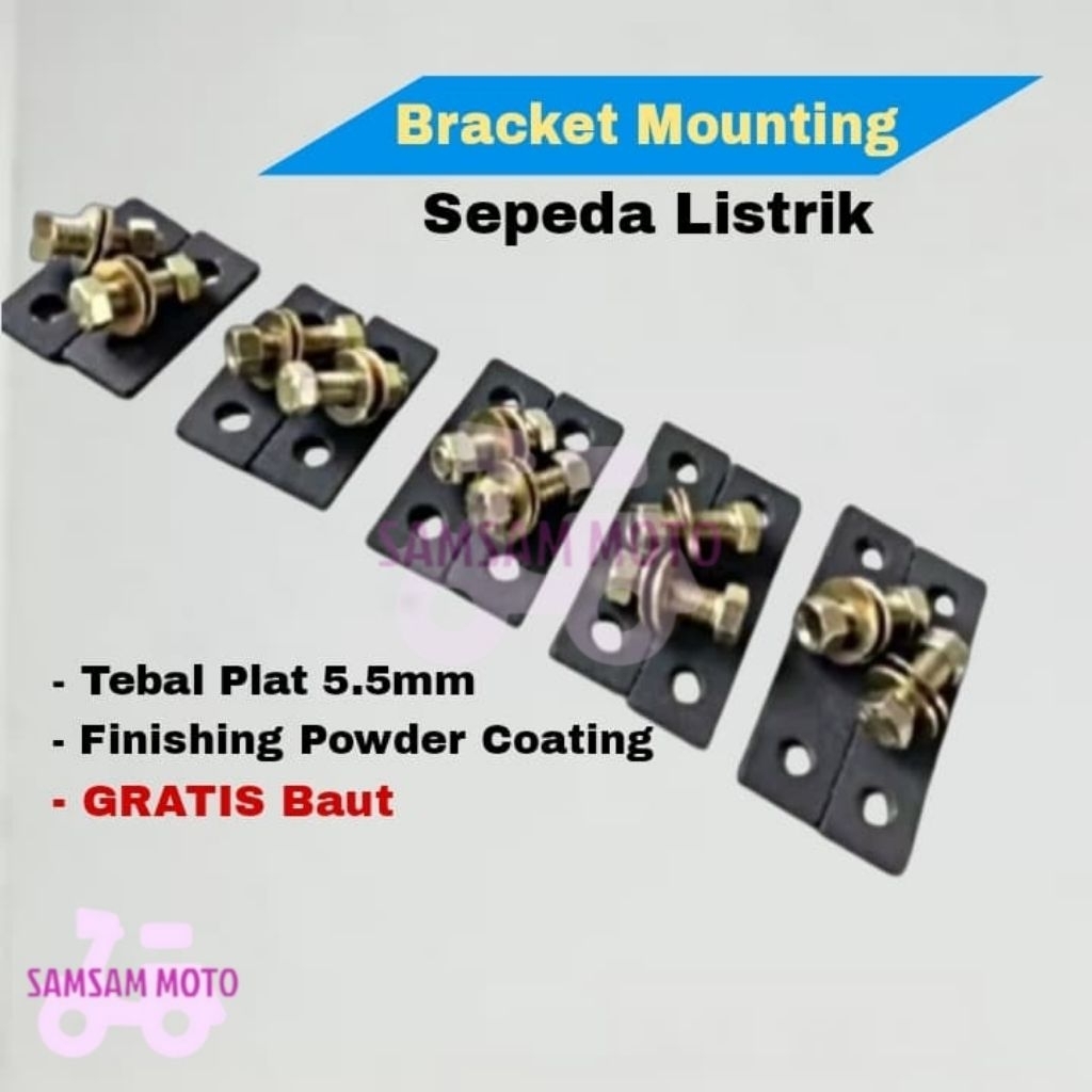 Jual Bracket Breket Mounting Sepeda Listrik Gratis Mur dan Baut ...
