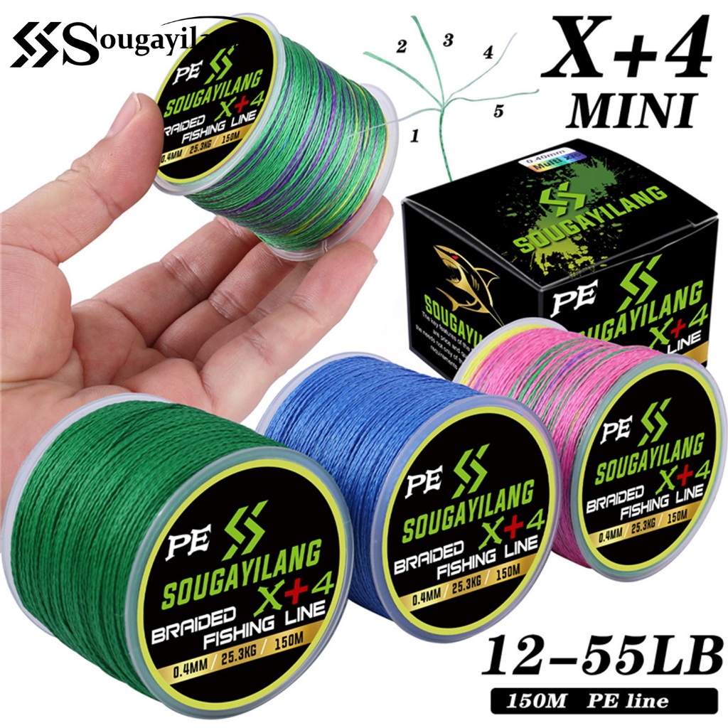 Jual Sougayilang PE Joran Line 150M 3 Warna 12.3LB-55.8LB Tahan Lama ...