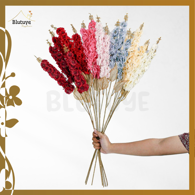 Jual COD 1PCS BUNGA DELPHINIUM SPRING - BUNGA PLASTIK ARTIFICIAL ...