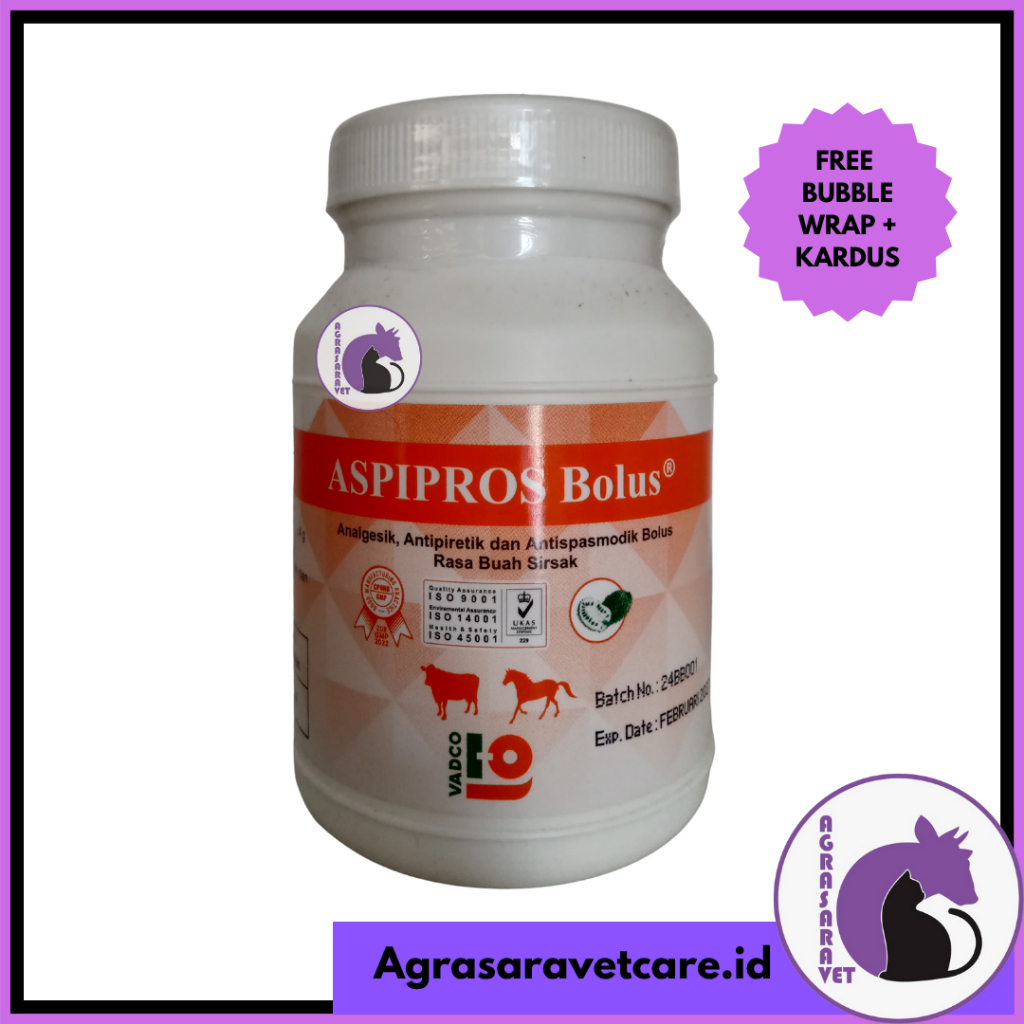 Jual Aspipros Bolus 1 TABLET- obat analgesik dan antipiretik bentuk ...