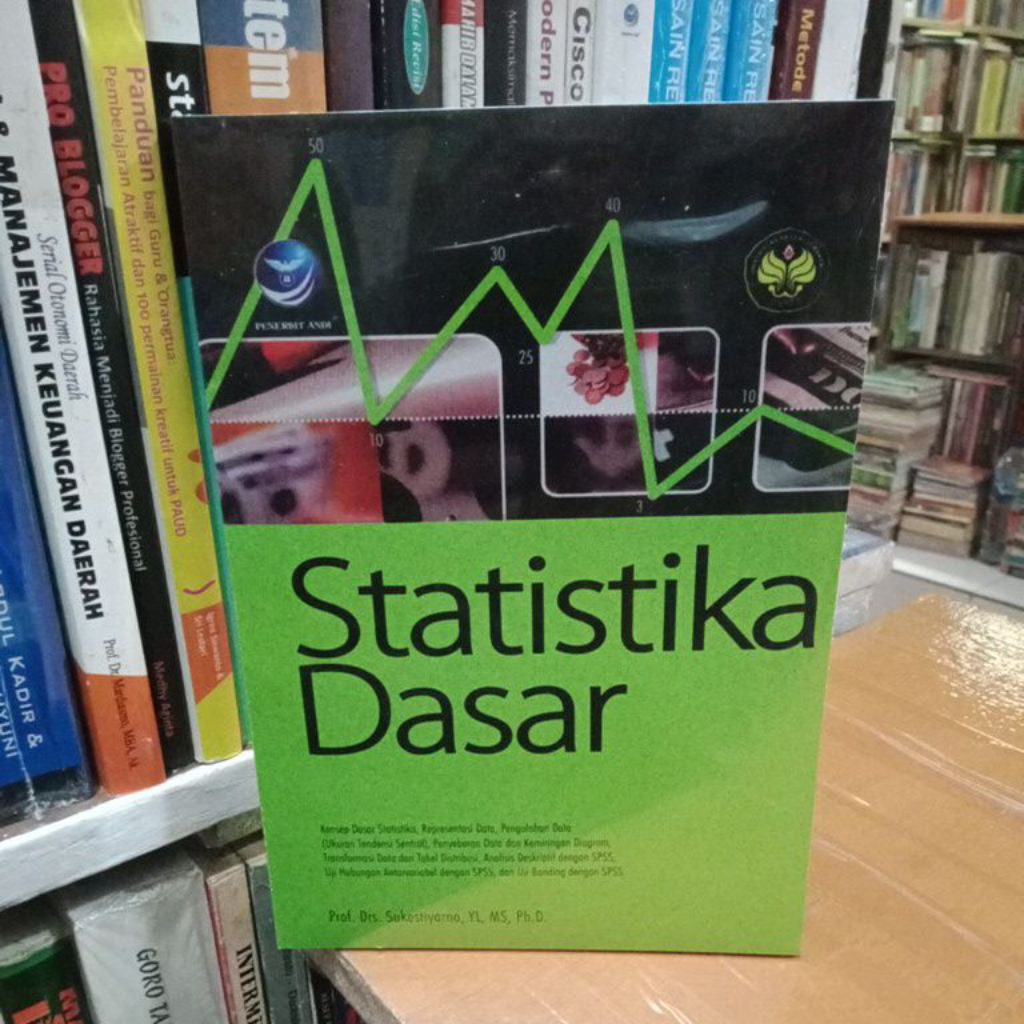 Jual Buku statistika dasar, konsep dasar statistika, representasi data, pengolahan data ukuran ...