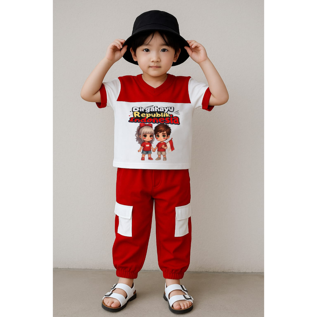 Jual Oneset Kemerdekaan Anak Onset Pakaian Hari Merdeka Kekinian ...