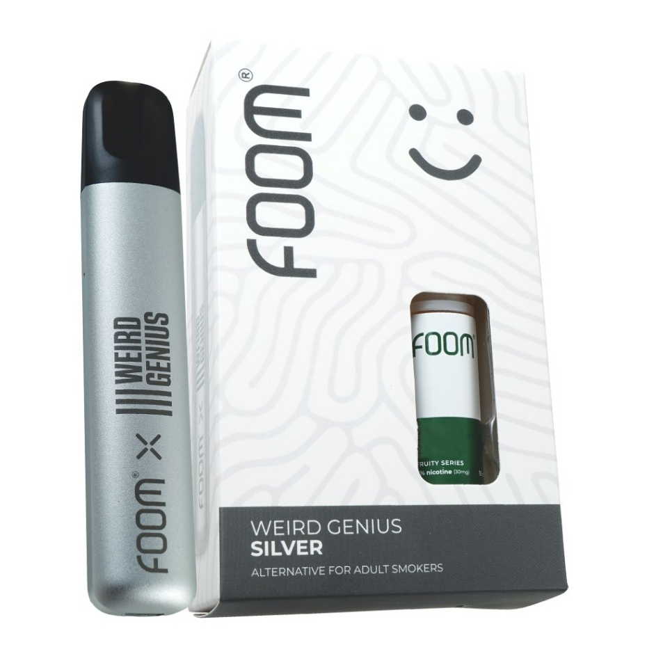 Jual Pod Vape Foom Pod X Weird Genius Silver Bundling Liquid 15ML By ...