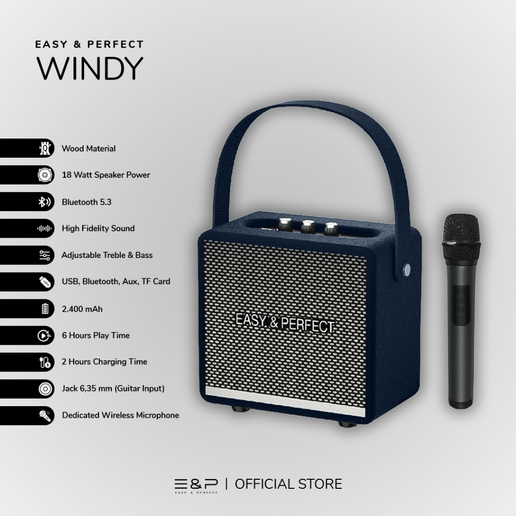 Jual Easy & Perfect Windy - 18 Watt Speaker Power with Adjustable ...