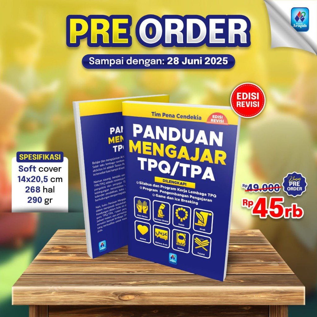 Jual Panduan Mengajar TPA TPQ Edisi Revisi Pustaka Arafah | Shopee ...