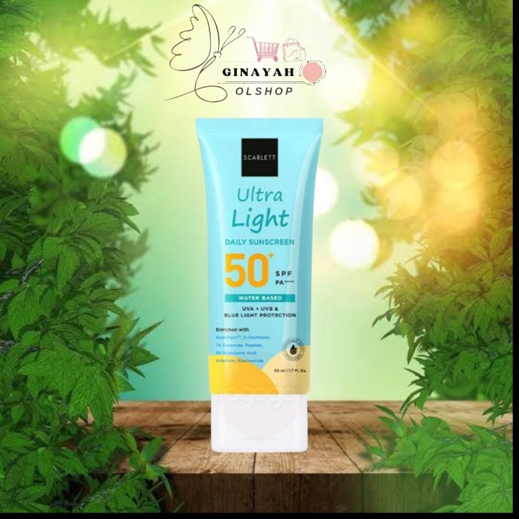 Jual SCARLETT ULTRA LIGHT DAILY SUNSCREEN SPF 50 Pa+++ 30ML | Shopee Indonesia