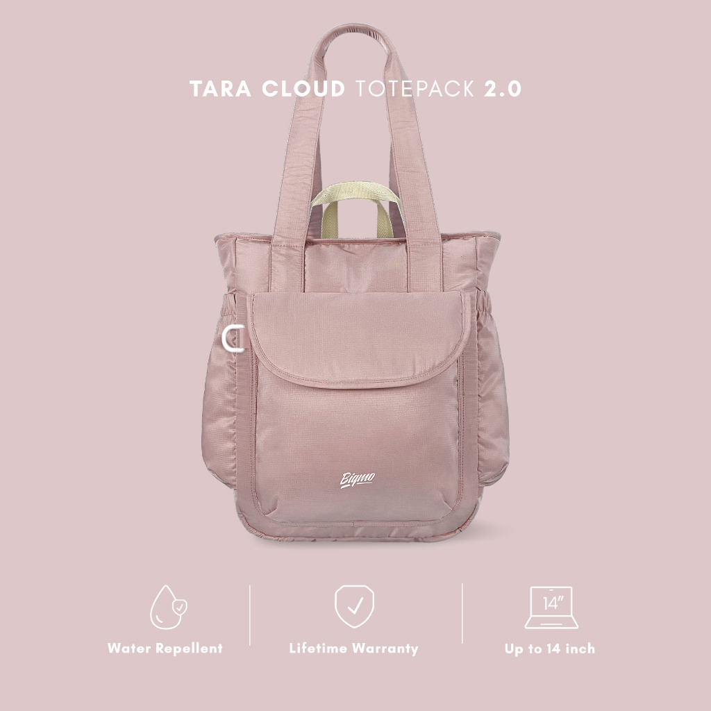 Jual Bigmo Tara Cloud Totepack Dusty Rose 2.0 Tas Ransel-Tas Jinjing ...