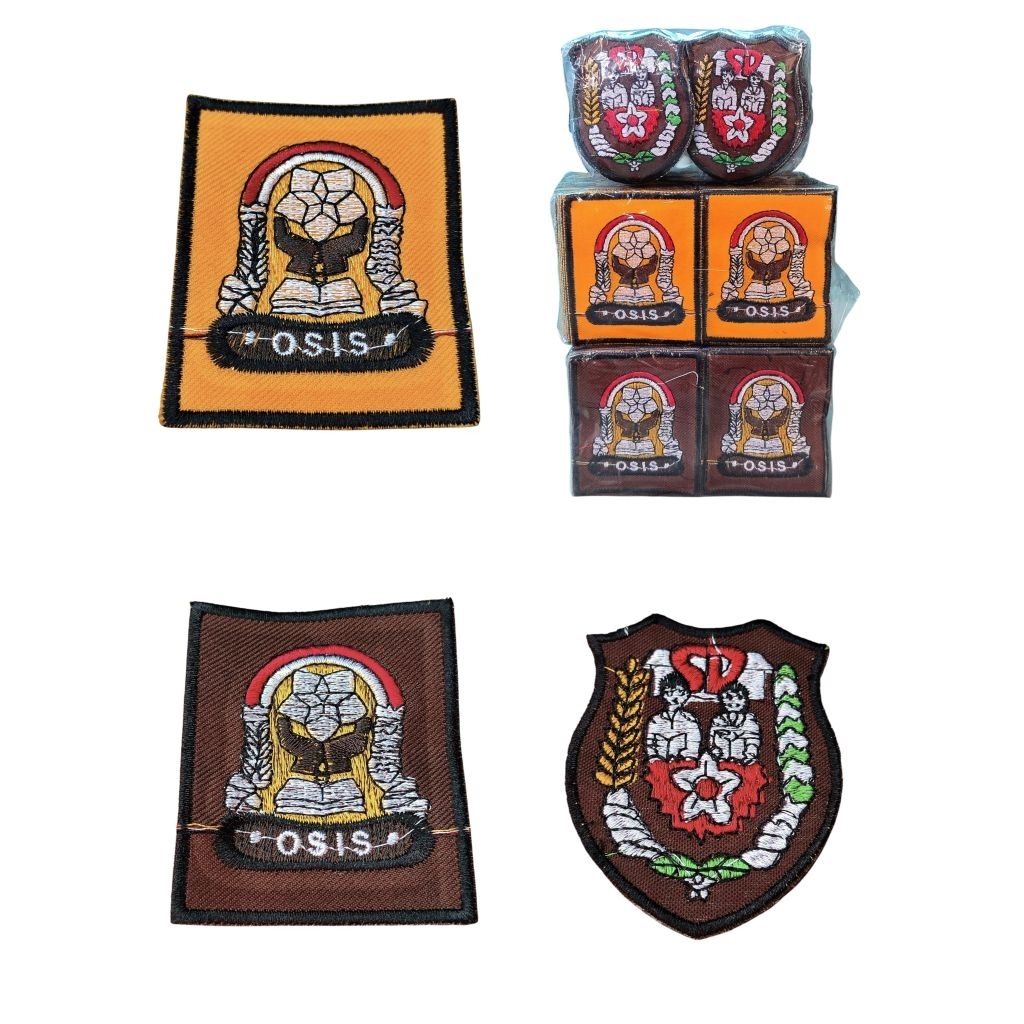 Jual Badge Saku Seragam Sekolah Bordir Badge OSIS Bet Seragam Sekolah ...