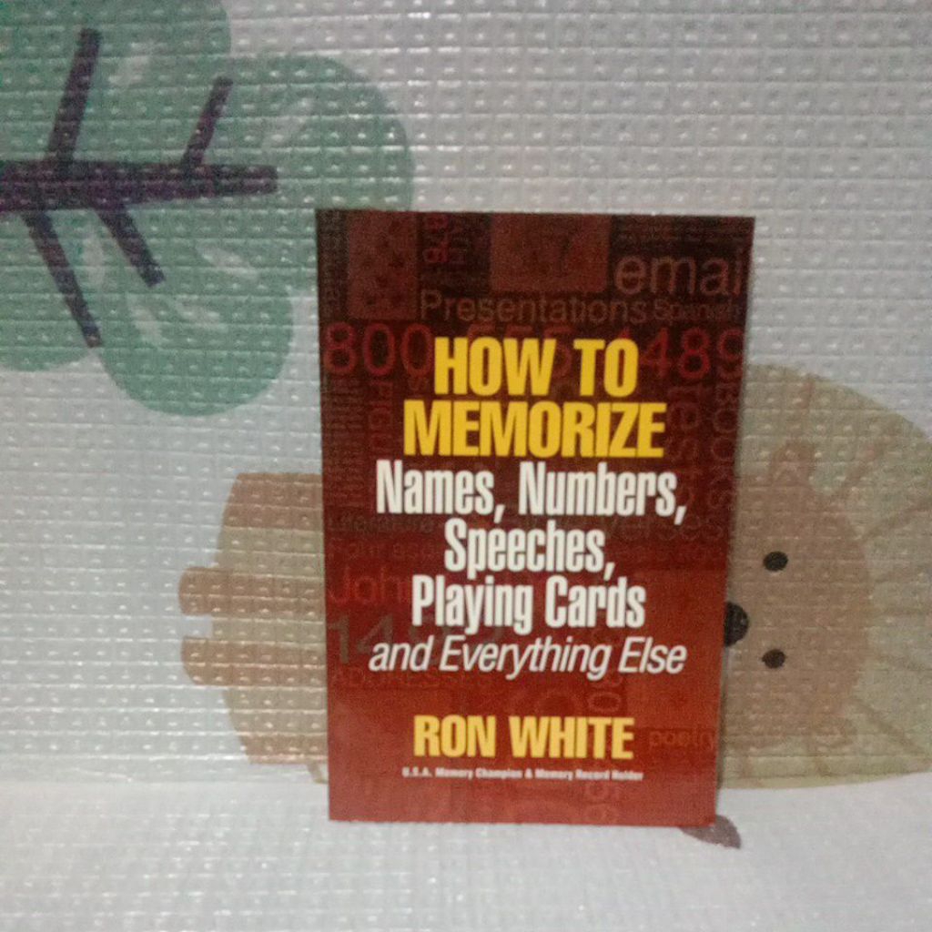 Jual BUKU HOW TO MEMORIZE NAMES ,NUMBERS,SPeeches,Playing Cards and ...