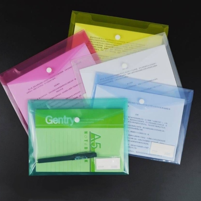 Jual 1PC A4 Map Mika Kancing Big/Map Dokumen 209 Transparent Plastic ...