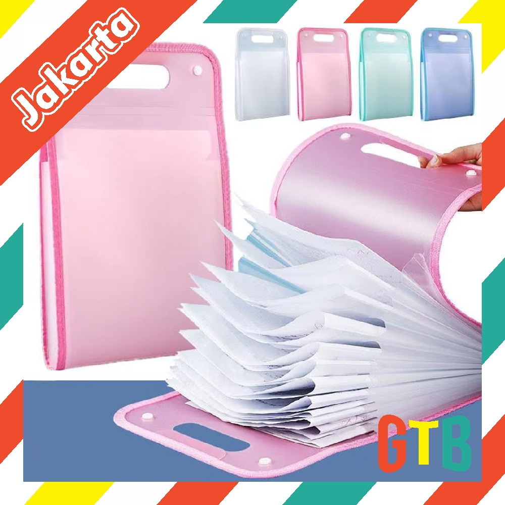 Jual GTB Tas File Handle Map File Clear Holder Sekat Map Tas Dokumen ...