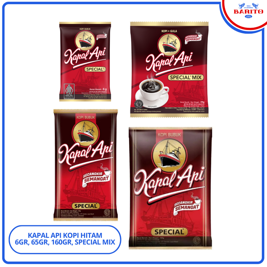 Jual Kapal Api Kopi Hitam, Special Mix (All Varian) | Shopee Indonesia