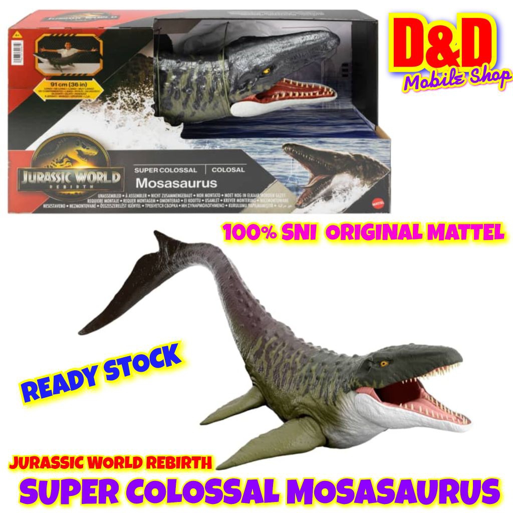 Jual JURASSIC WORLD REBIRTH SUPER COLOSSAL MOSASAURUS DINO TOY MAINAN ...