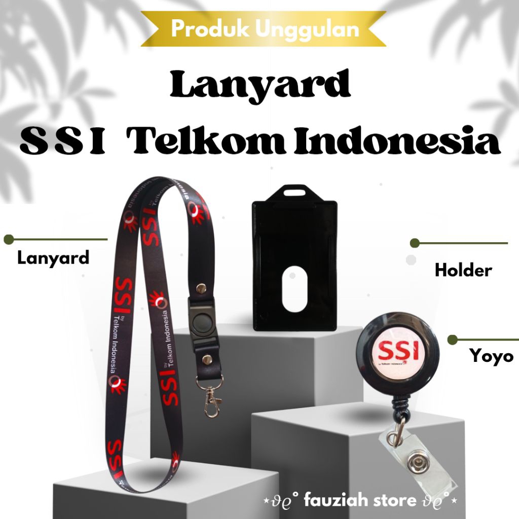 Jual READY! TALI ID CARD SSI TELKOM INDONESIA / LANYARD SSI TERMURAH ...