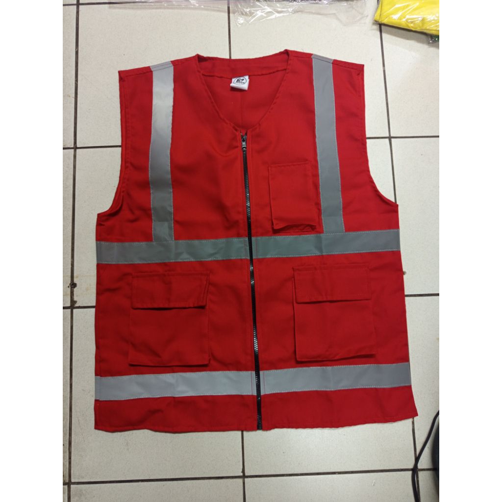 Jual Rompi Safety / Rompi bahan drill custom Bordir | Shopee Indonesia