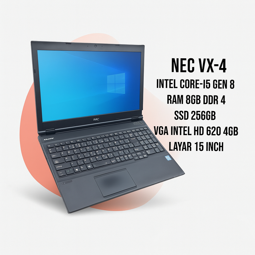 Jual Laptop NEC VX-4 Intel Core i5 Gen 8 / RAM 8GB / SSD 256GB / Layar ...