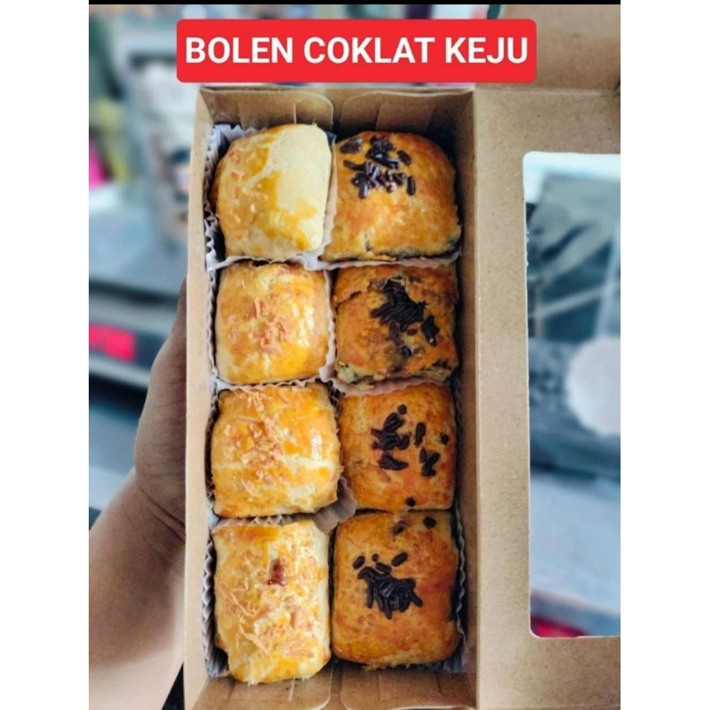 Jual BOLEN LUMER Isi Coklat & Keju – 1 Box Isi 8 | Roti Basah Homemade ...