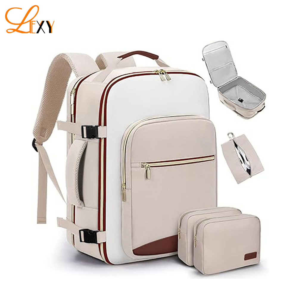Jual LEXY Set 4 in 1 Tas Ransel Travel Wanita Waterproof Kapasitas ...