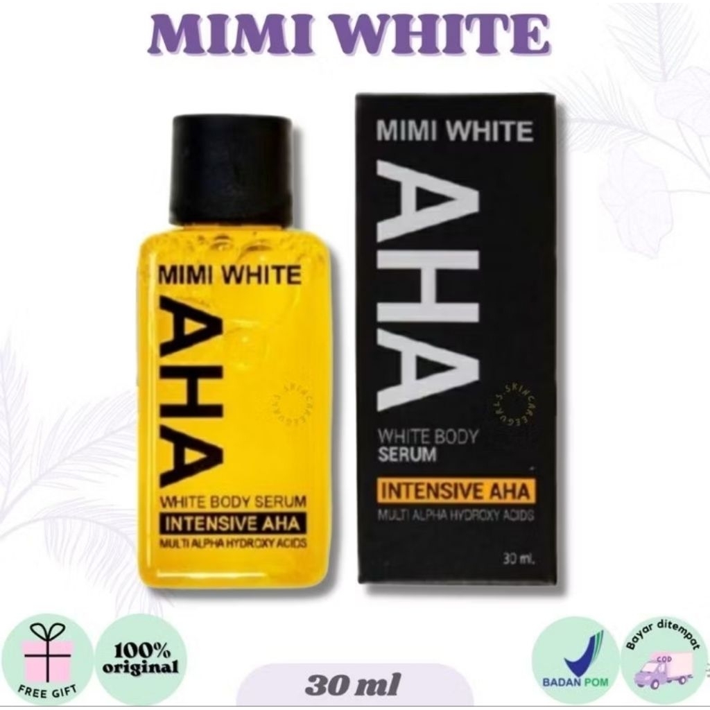 Jual Mimi white AHA white body serum 30 ml tanpa dus | Shopee Indonesia
