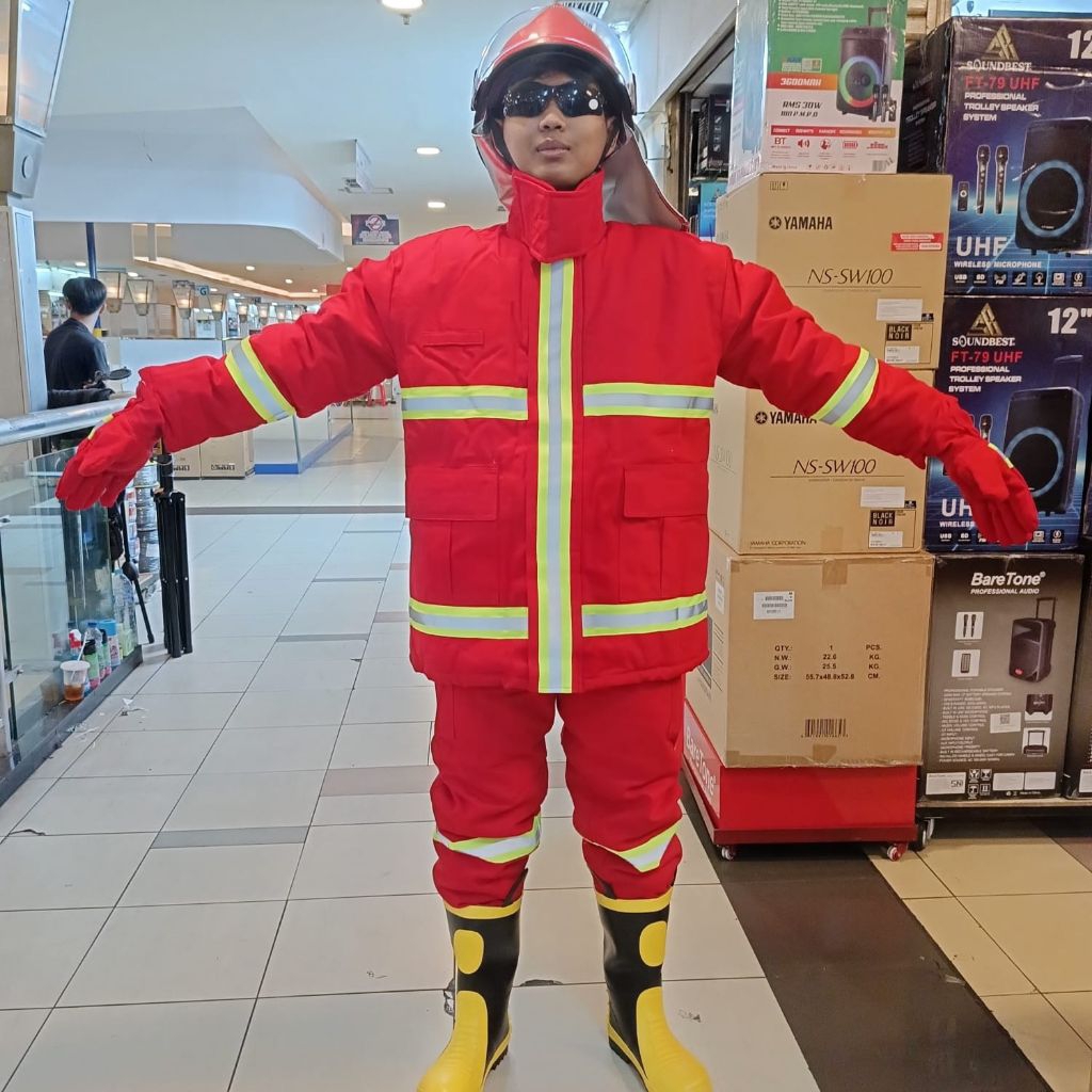 Jual Baju Pemadam Kebakaran Nomex Full Set / Baju Damkar Anti Api ...