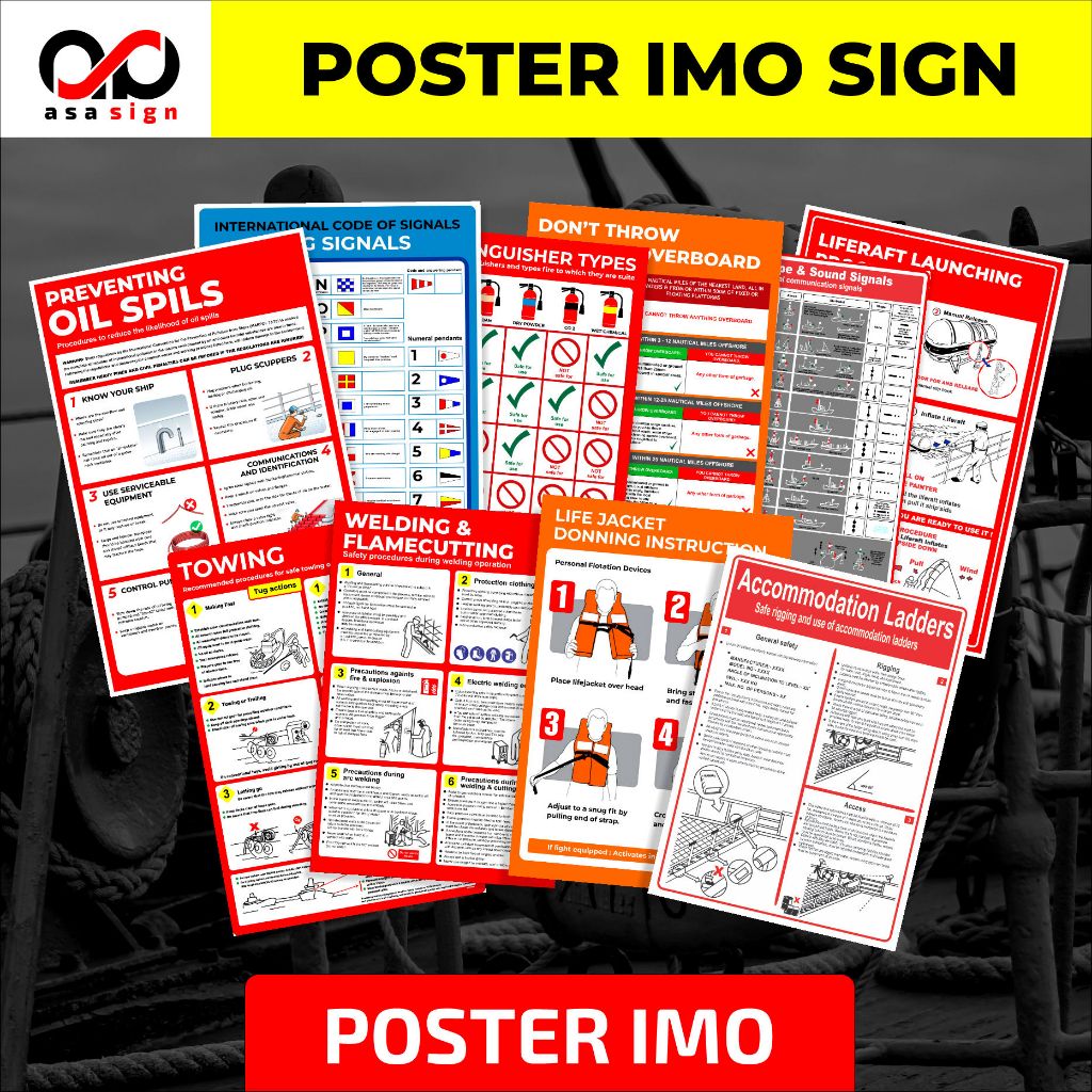 Jual STIKER POSTER IMPA, STIKER POSTER IMOSTIKER PETUNJUK KESELAMATAN ...