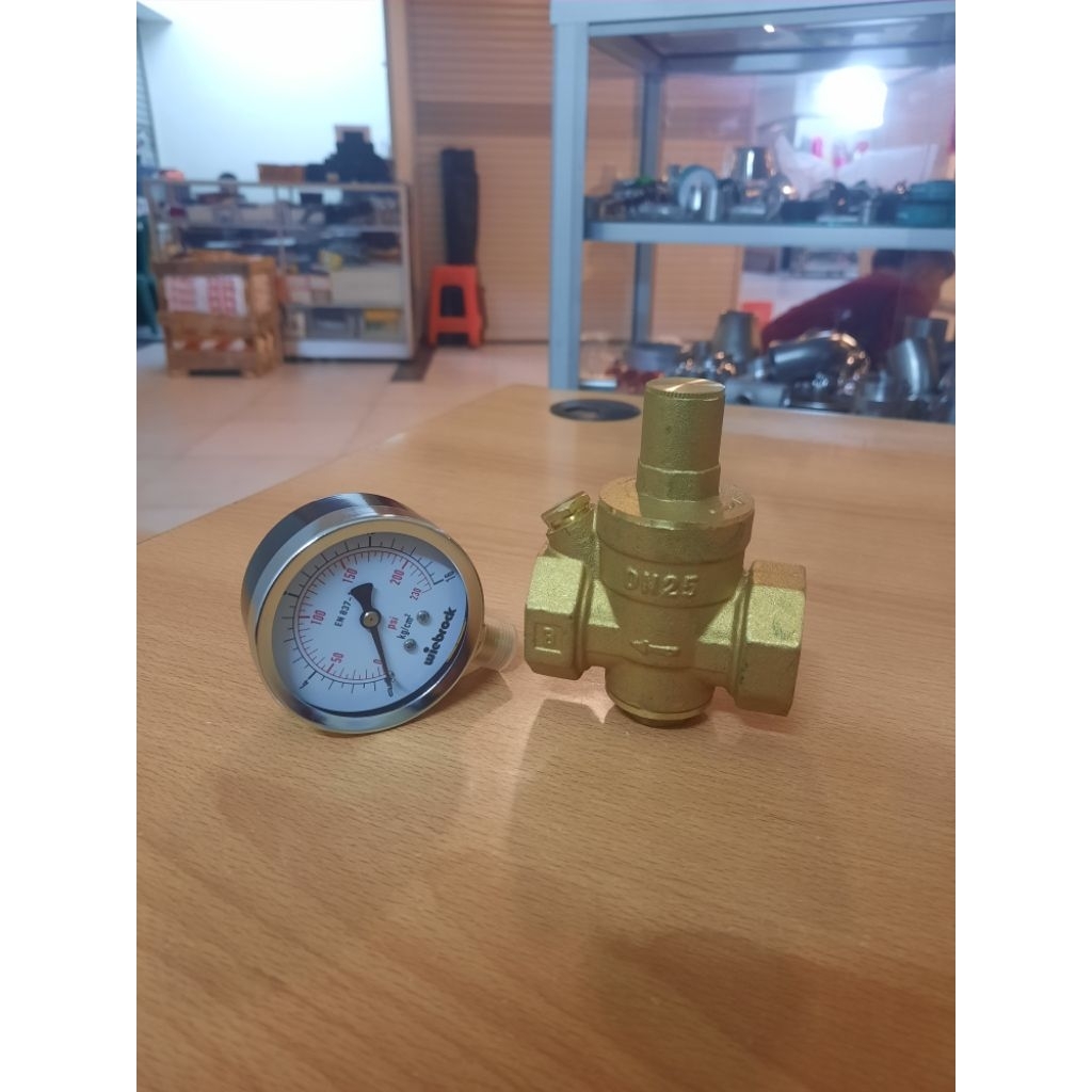 Jual Pressure regulator water 1 1/2"inch / PRV reducing valve kuningan ...