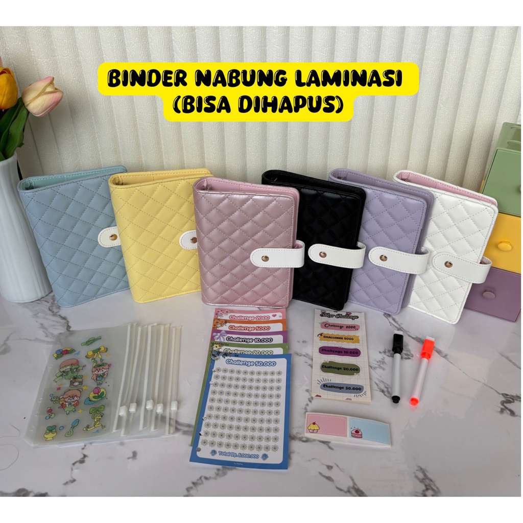 Jual Binder Nabung Bisa Di Hapus/Laminasi (Versi Kulit) | Shopee Indonesia