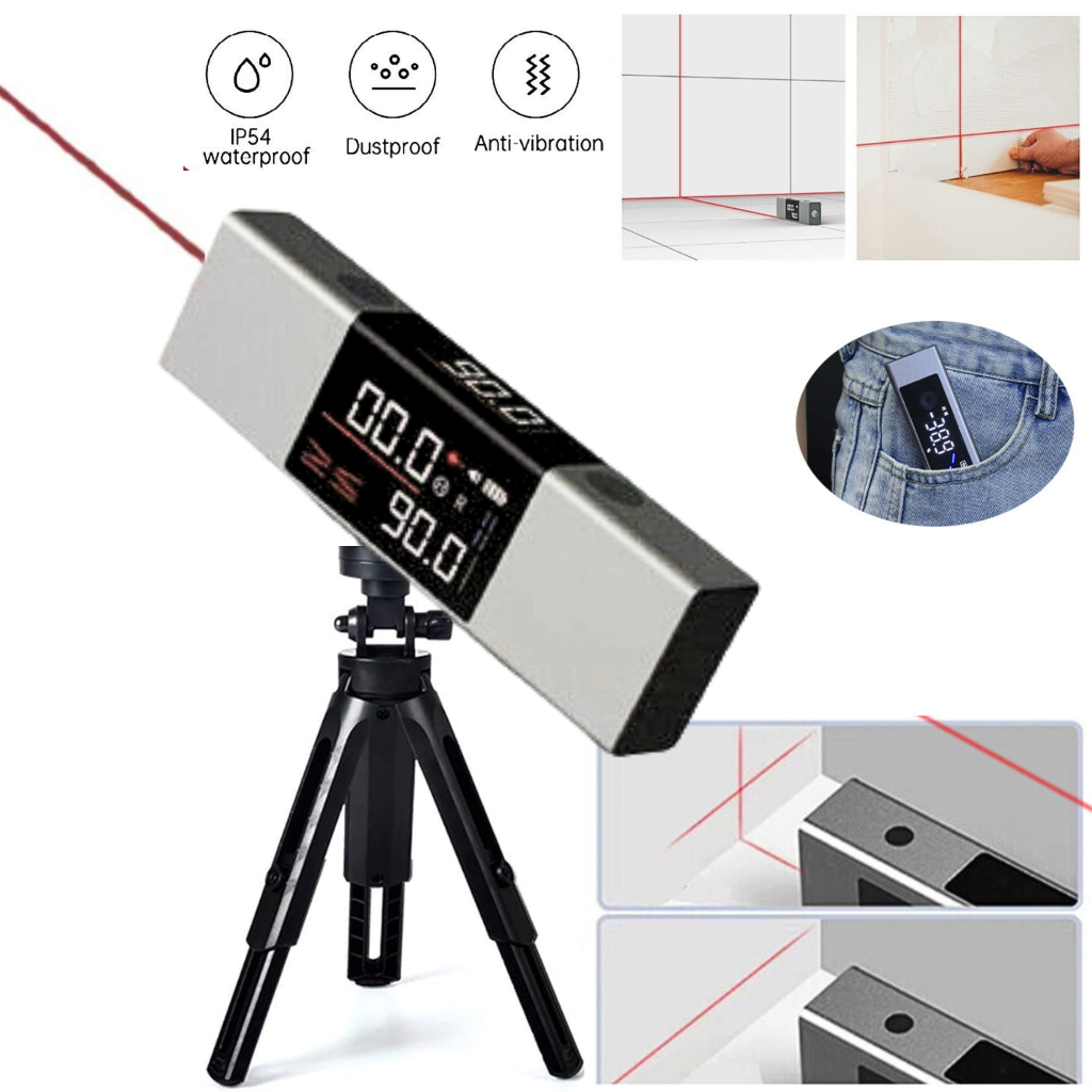 Jual ATuMan Laser Pengukur Kemiringan Digital Laser Protractor ...