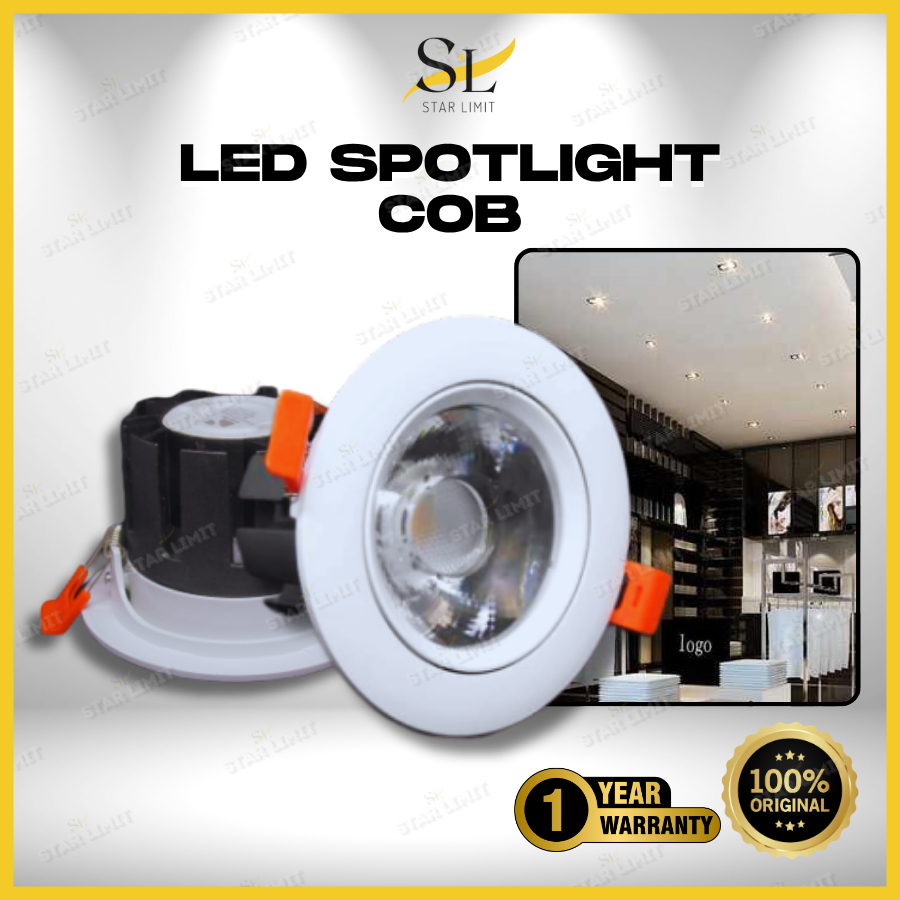 Jual StarLimit Lampu Sorot Plafon Rumah Led Downlight Spotlight COB Spot Light 7W 12W 20W ...