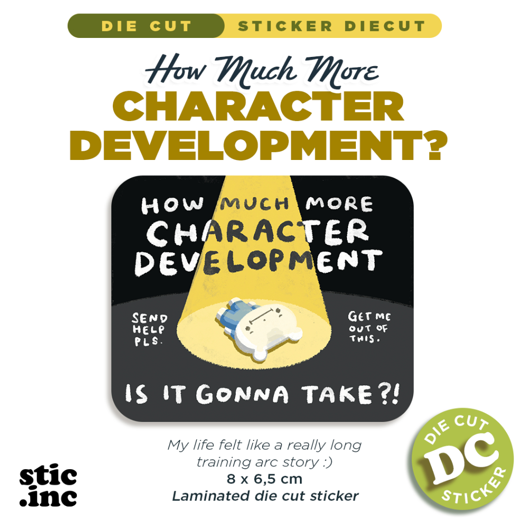 Jual CHARACTER DEVELOPMENT - Stic.Inc Original Die Cut Sticker | Shopee ...