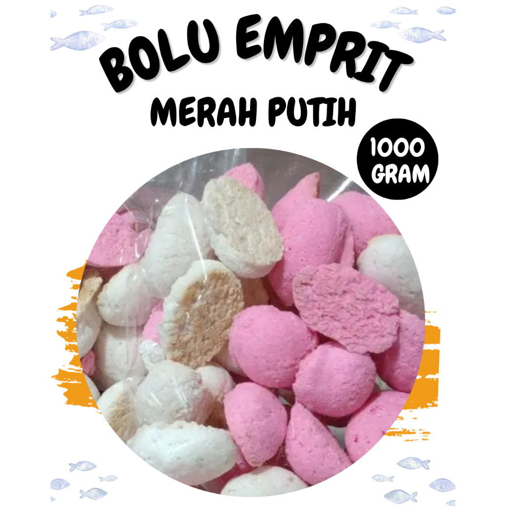 Jual Bolu Emprit Merah Putih Bolu Emprit Jadul Kue Manis 1000 Gram ...