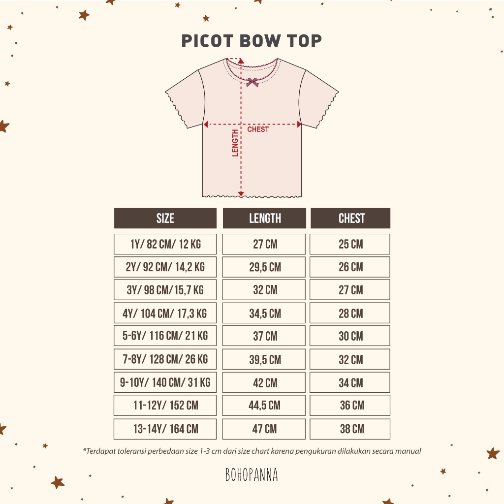 Jual BOHOPANNA Picot Bow / Atasan Anak Perempuan | Shopee Indonesia