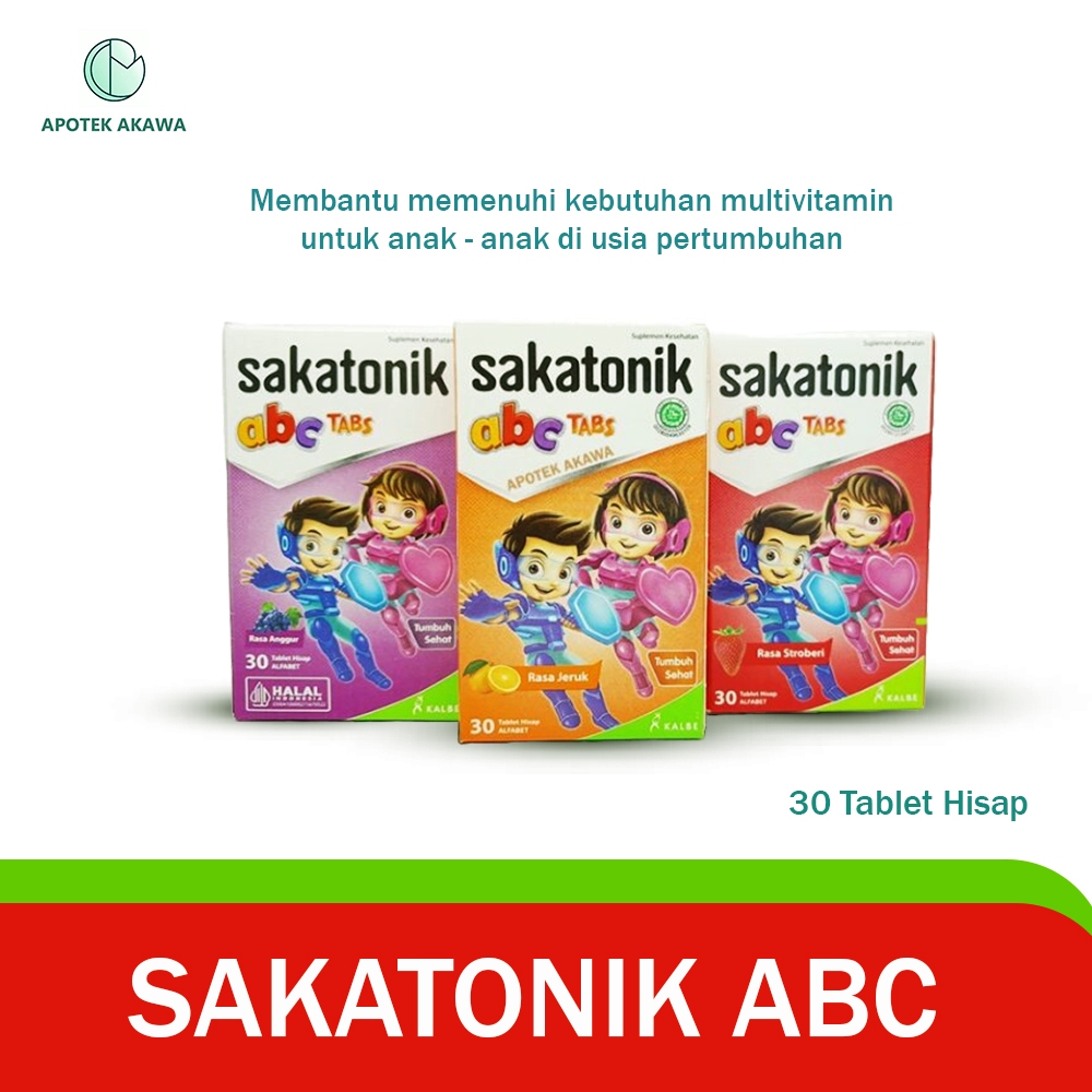 Jual Sakatonik ABC 30 Tablet Hisap / Multivitamin Anak / Apotek Akawa ...