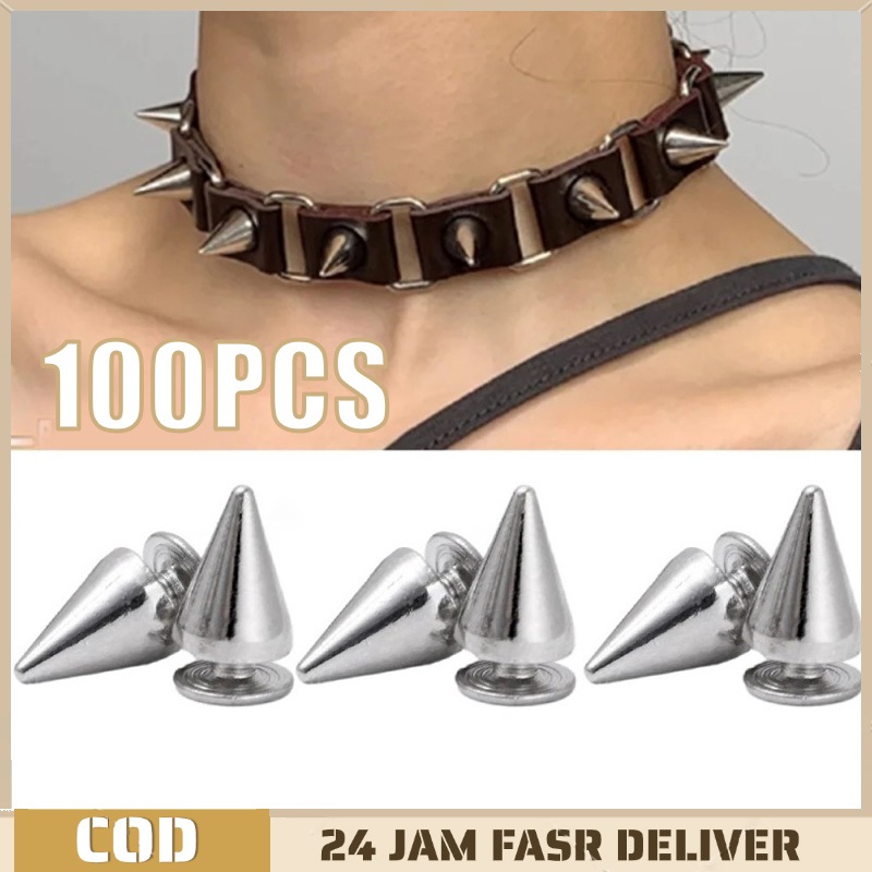 Jual 100pcs Stud Spike Punk Paku Rivet Centang Topong Punk Rock Drum ...