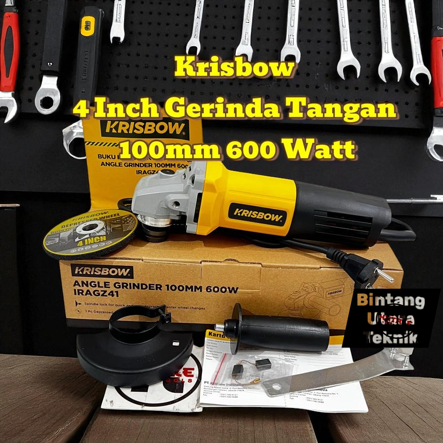 Jual KRISBOW IRAGZ41 Original Gerinda Tangan / Angle Grinder 4 Inch ...