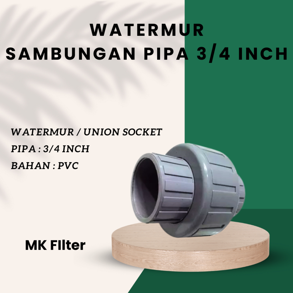 Jual WATERMUR 3/4 - 3/4 - Union Soket - TRILIUN - Sambungan Pipa ...