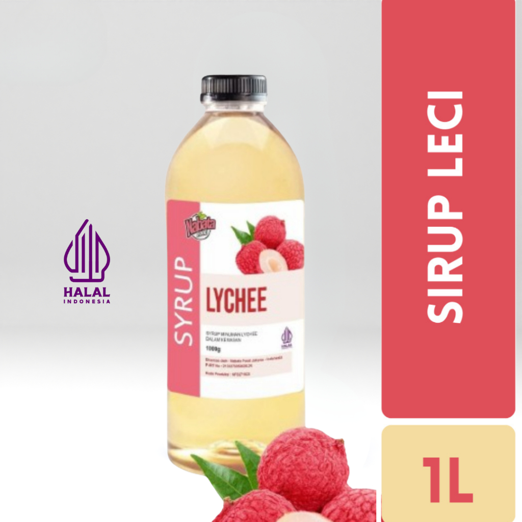 Jual 1000 mL Lychee Syrup - Sirup Litchi - Sirop Leci Letci Strop ...