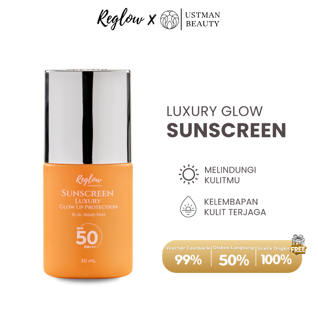 Jual Reglow Sunscreen Spray by Shindy Putri LUXURY GLOW UP SPF 50+ PA ...