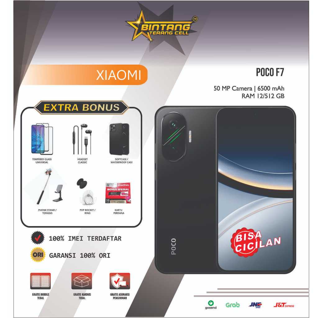 Jual poco f7 5G NFC ram 12/512gb battery 6500 mah garansi resmi | Shopee Indonesia