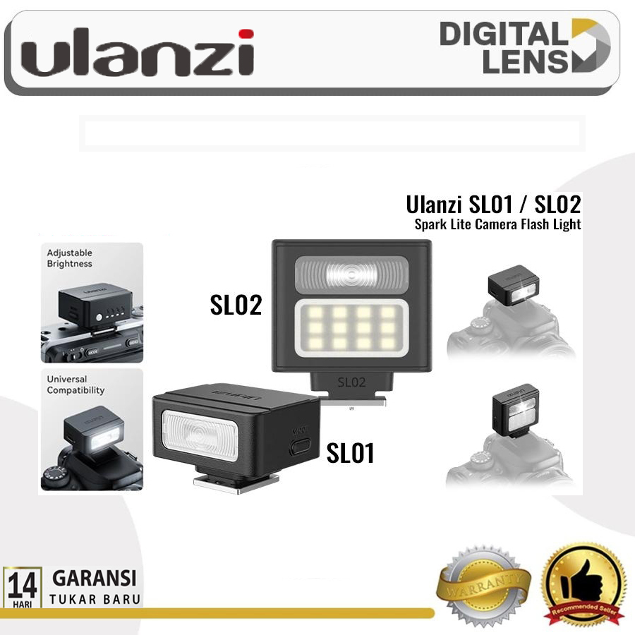 Jual Ulanzi Spark Lite SL01 / SL02 Camera Mini Flash Light Universal Portable Speedlight Kamera ...