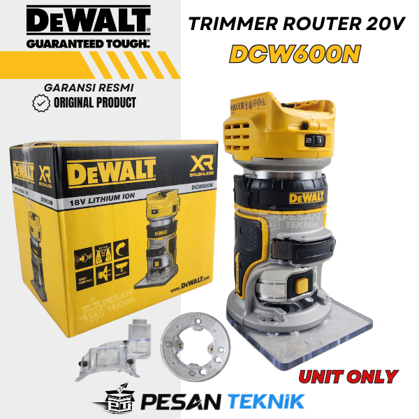 Jual Mesin Profil Kayu Cordless Brushless Trimmer Router 20V DEWALT ...