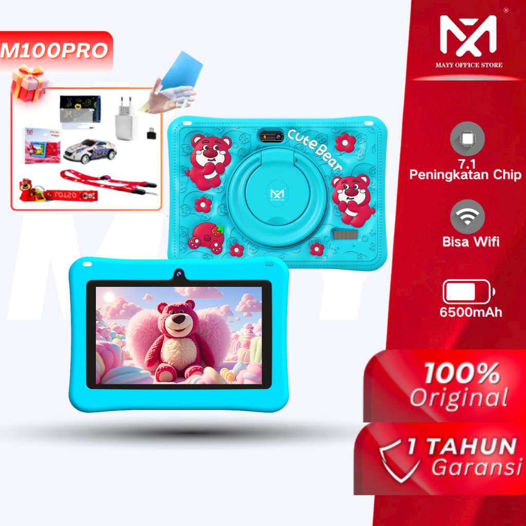 Jual Mayy official id Tablet android Anak 7.1inch 2 Camera Anti Radiasi ...