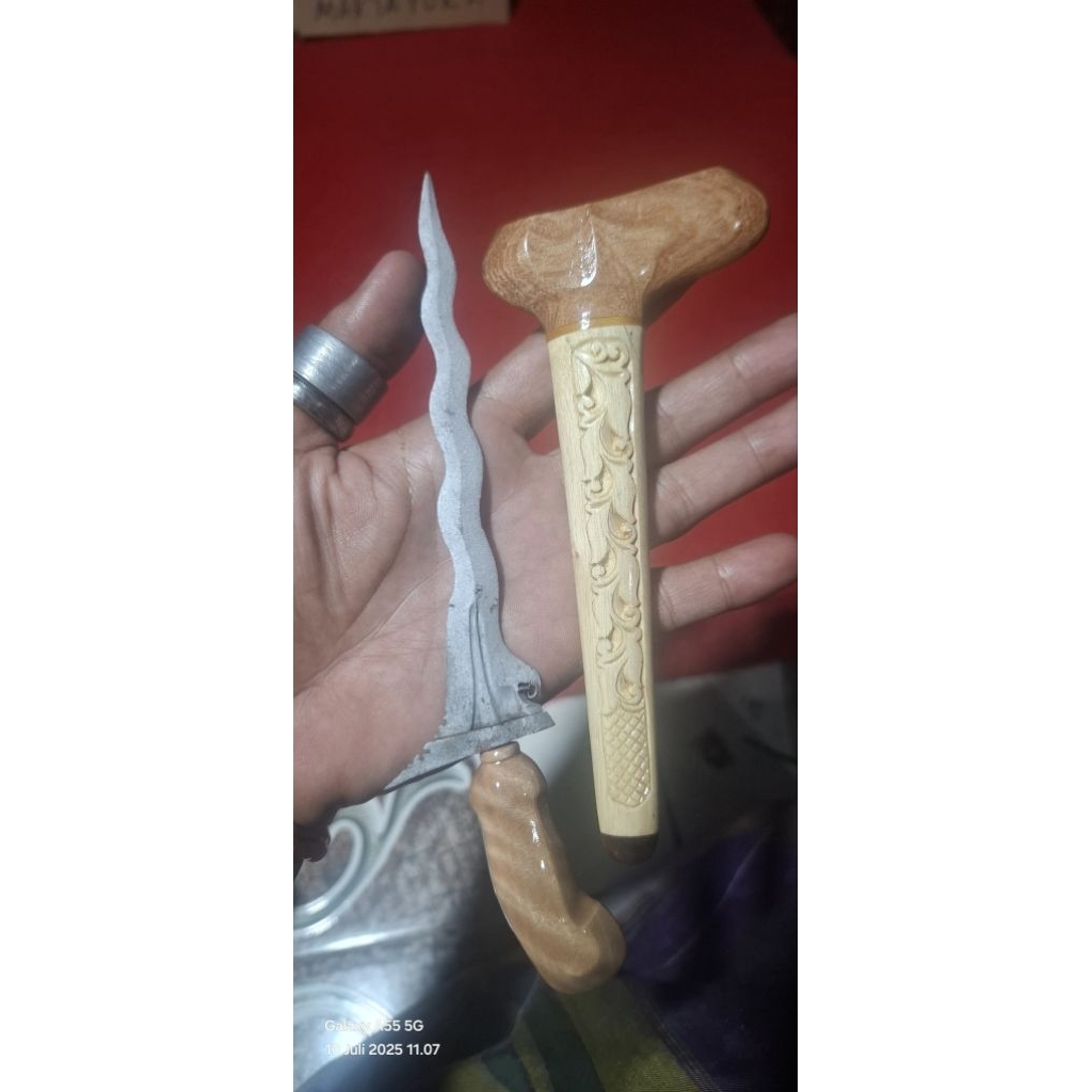 Jual keris lok 9 bahan bekas besi kubah datu pagatan | Shopee Indonesia