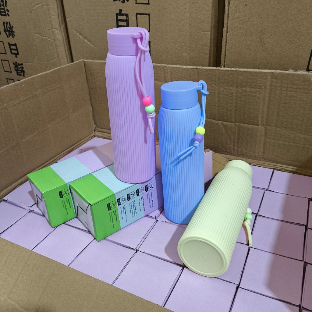 Jual Botol kaca Macaron Tali Gandul KEMAS BOK ORi | Shopee Indonesia